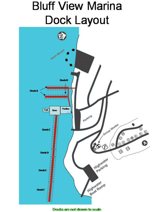 Rent a slip at Bluff View Marina